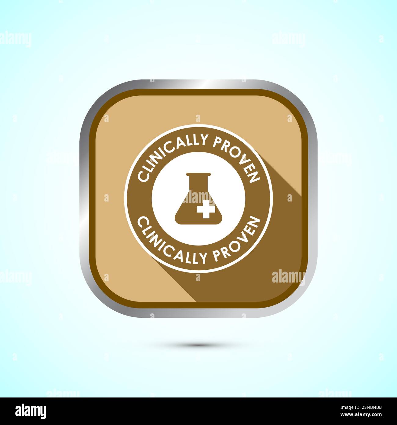 Clinically proven icon design illustration, Clinically tested label ...