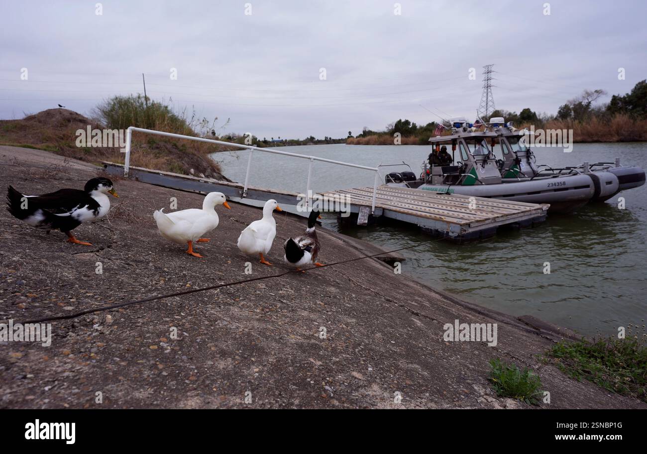 Ducks pass border patrol agents patrol preparing to patrol along the ...