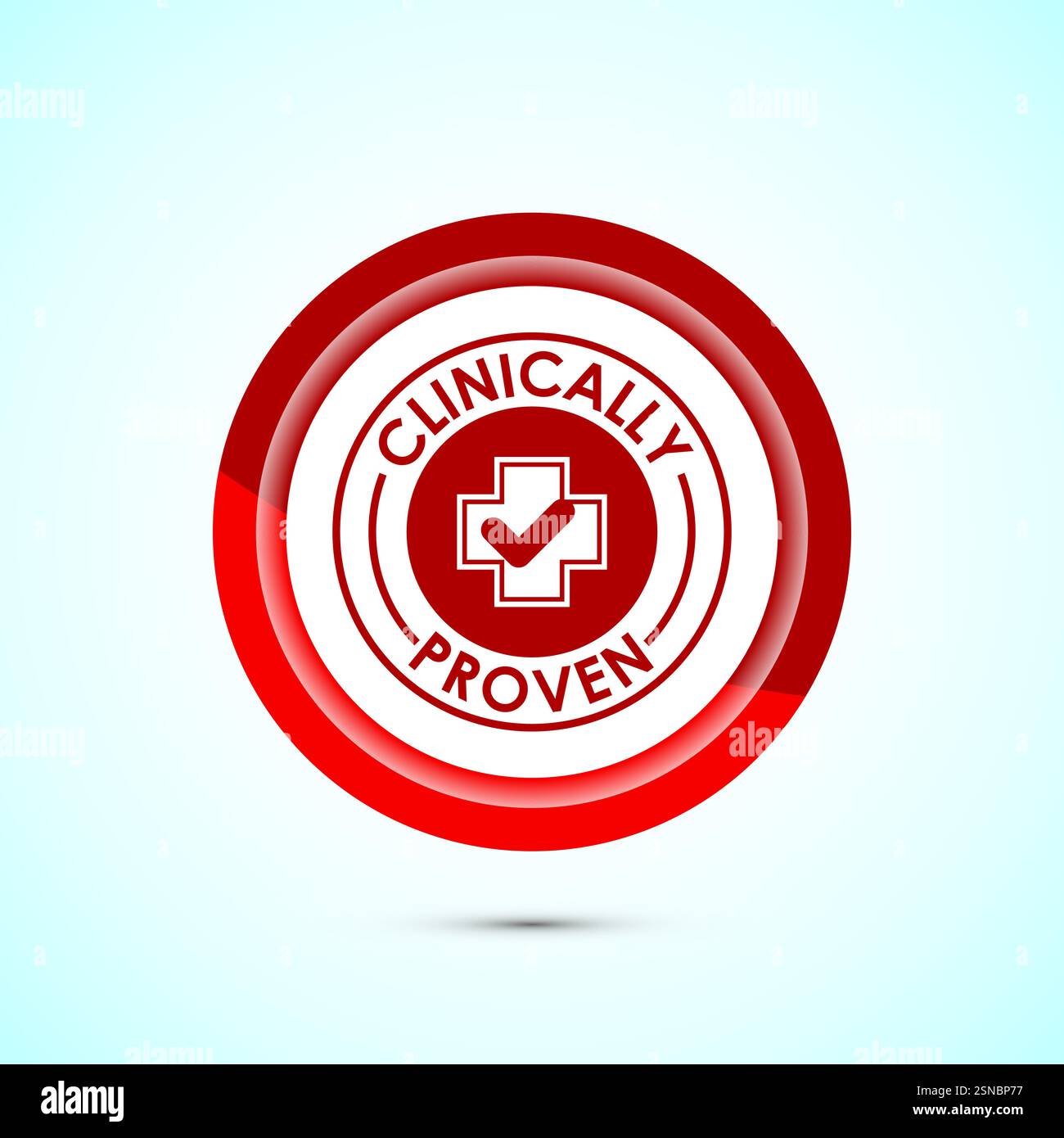 Clinically proven icon design illustration, Clinically tested label ...