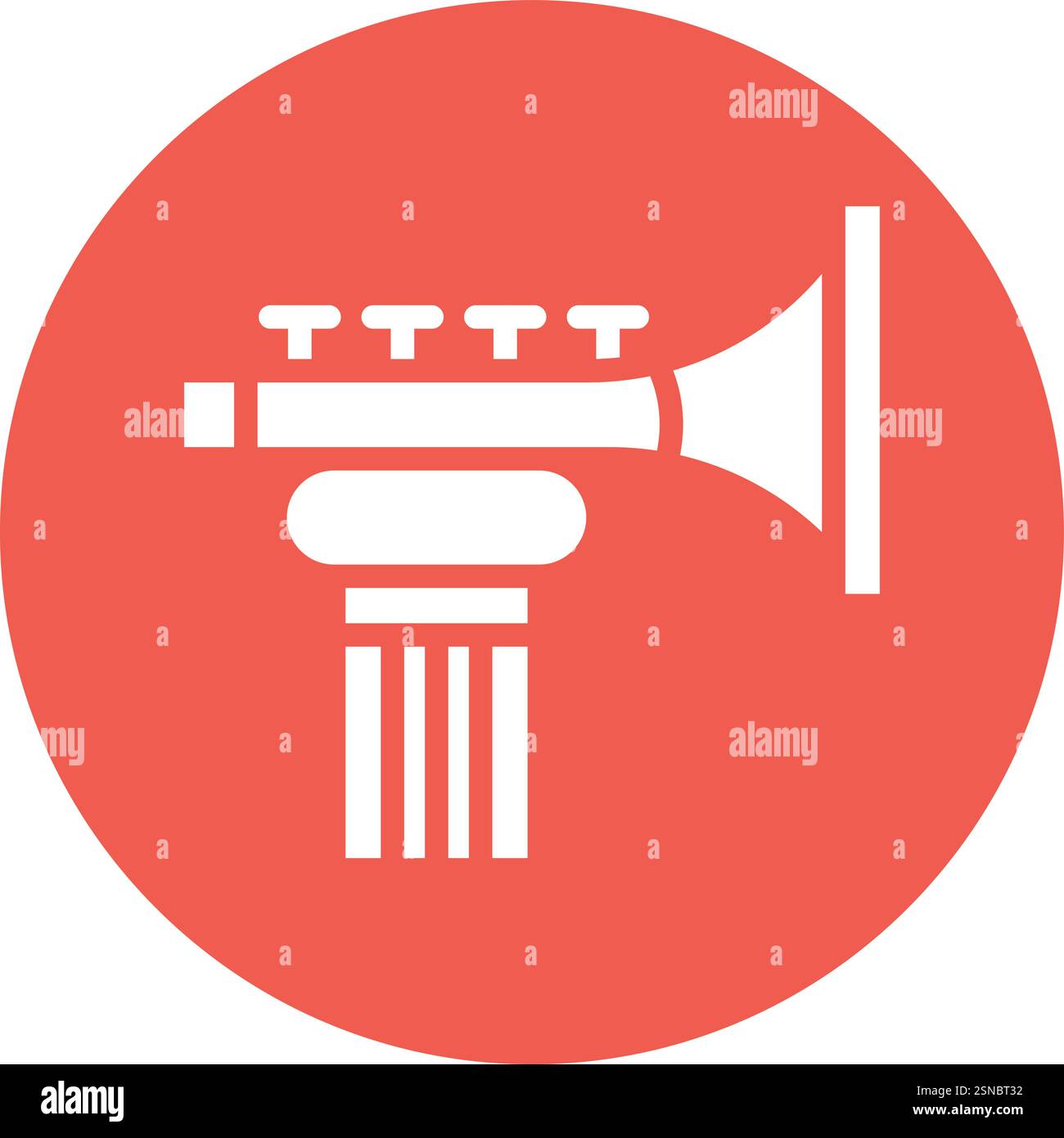Trumpet Vector Icon Design Illustration Stock Vector Image & Art - Alamy
