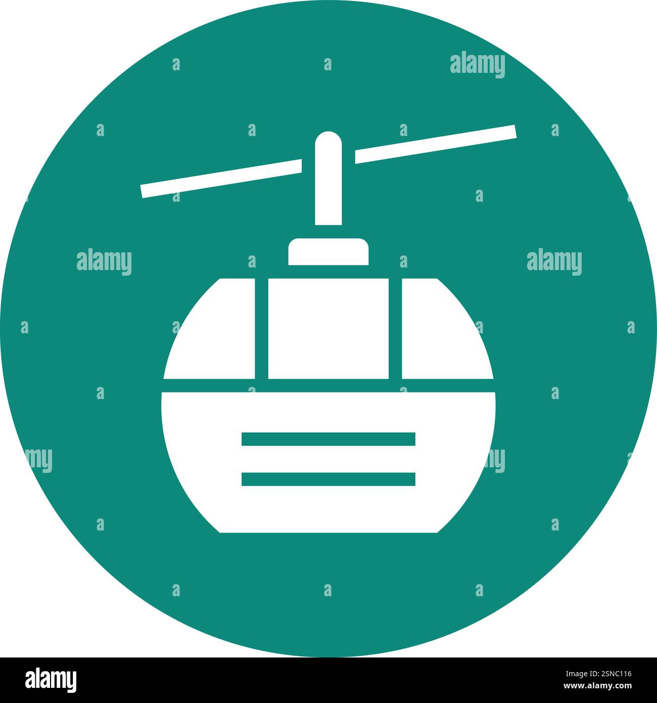 Cable car cabin Vector Icon Design Illustration Stock Vector Image ...