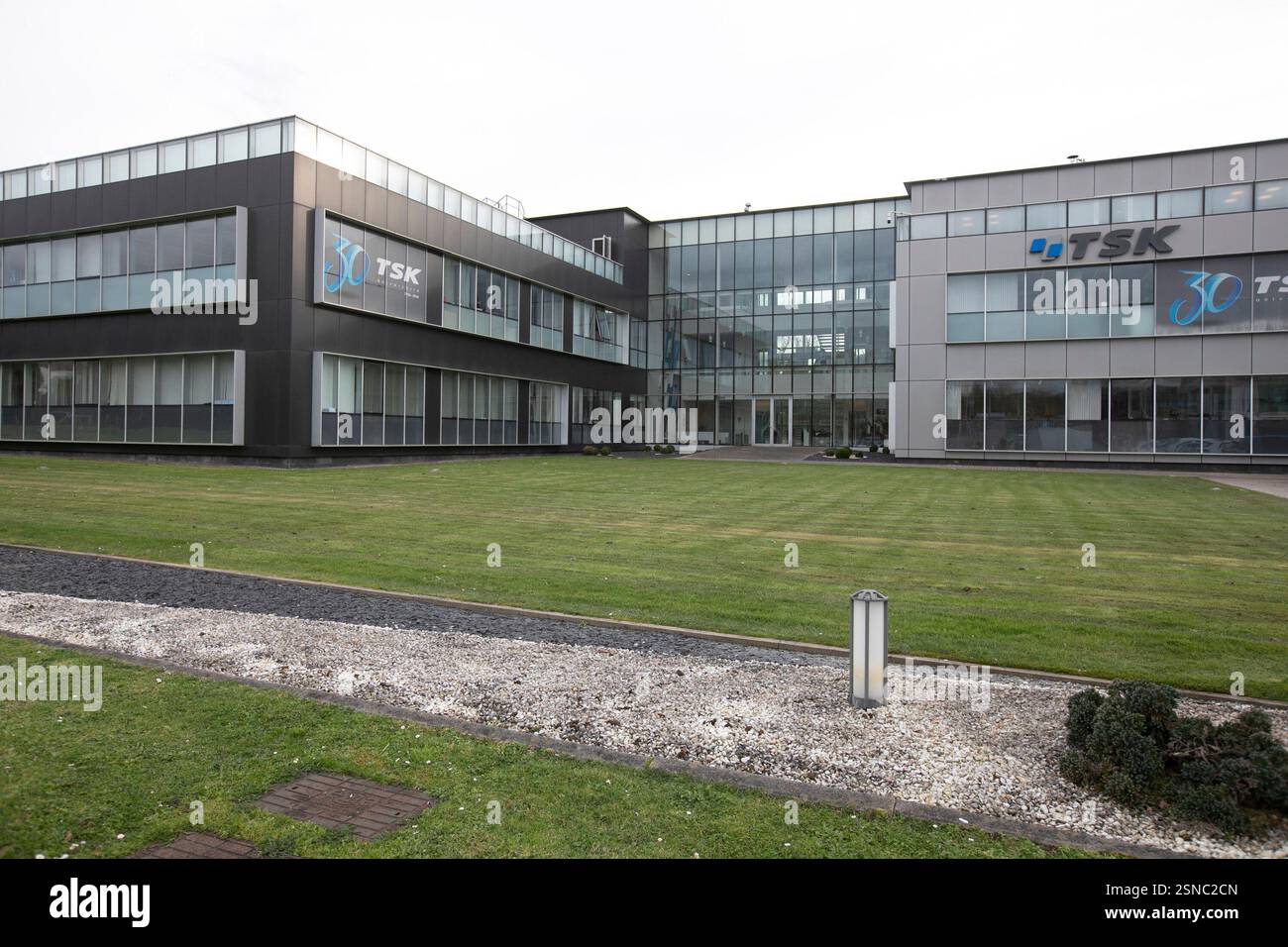 TSK company facade, February 13, 2025, in Gijón, Asturias (Spain). 13 ...