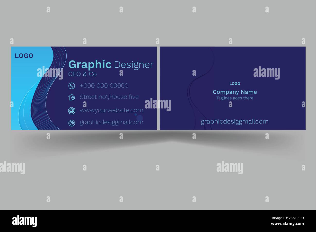 Content design blue gradient Stock Vector Images - Alamy