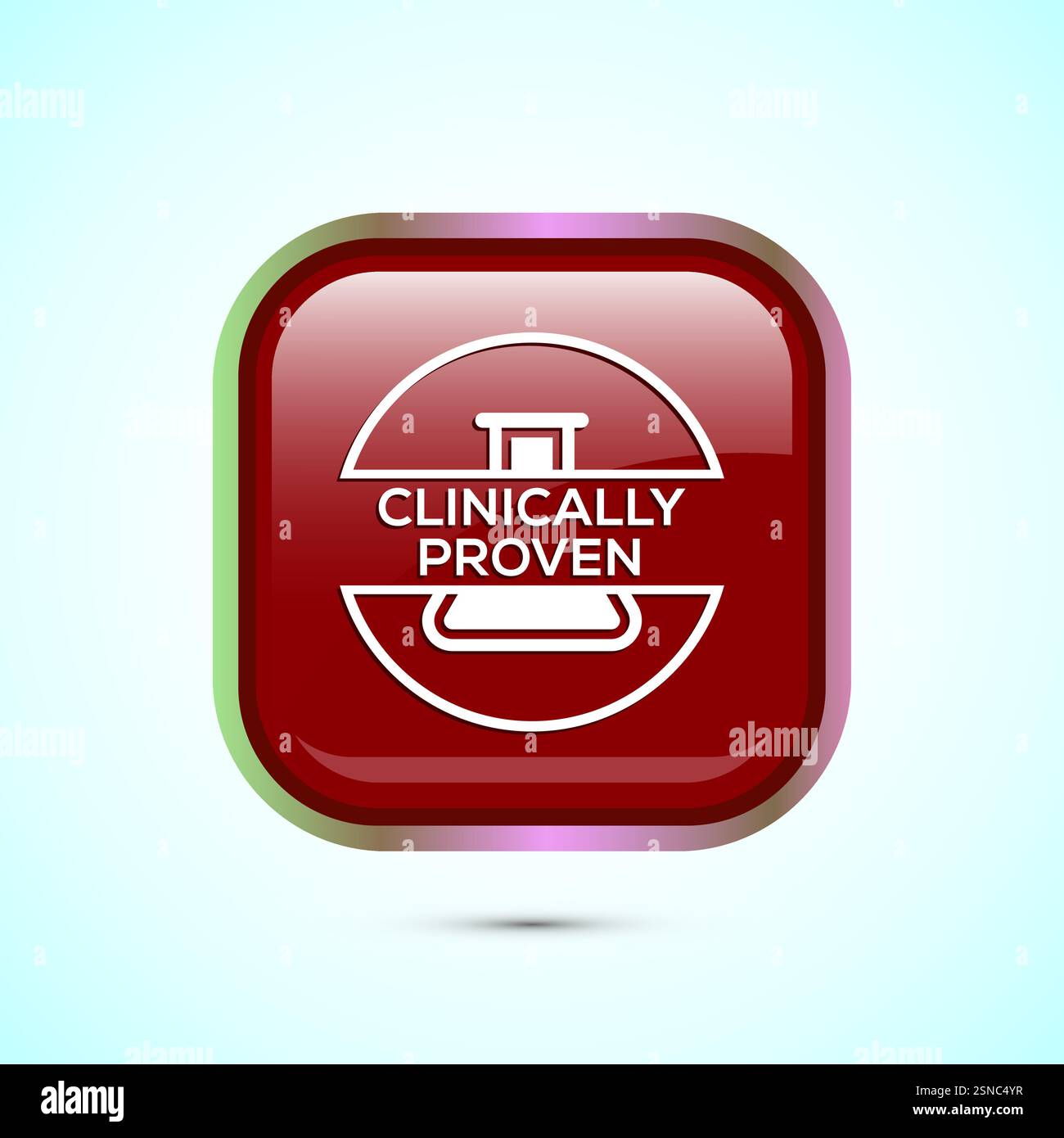 Clinically proven icon design illustration, Clinically tested label ...