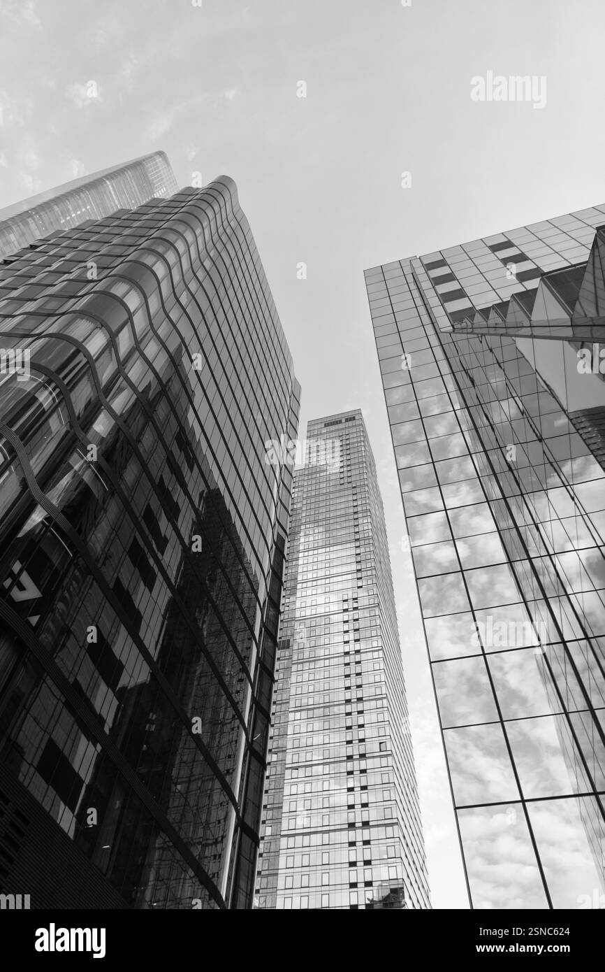 Skyscraper building architecture. Skyscraper with glass. Modern glass ...