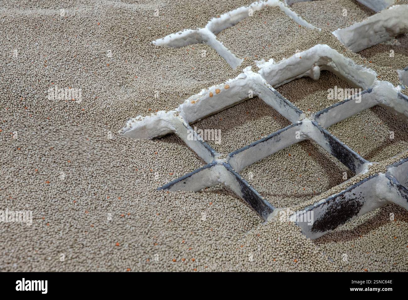 At a distribution and storage centre for fertilizers. Fertilizer ...