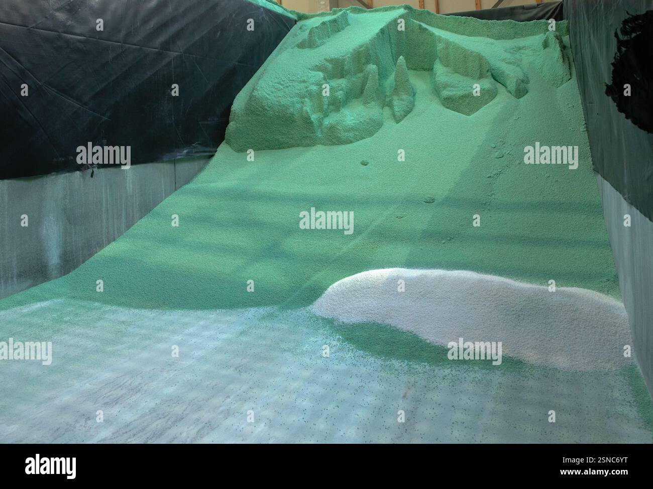 At a distribution and storage centre for fertilizers. Fertilizer ...