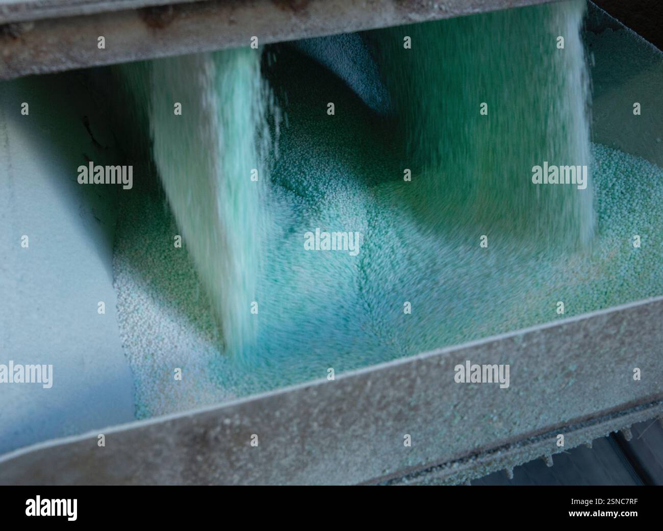 At a distribution and storage centre for fertilizers. Fertilizer ...