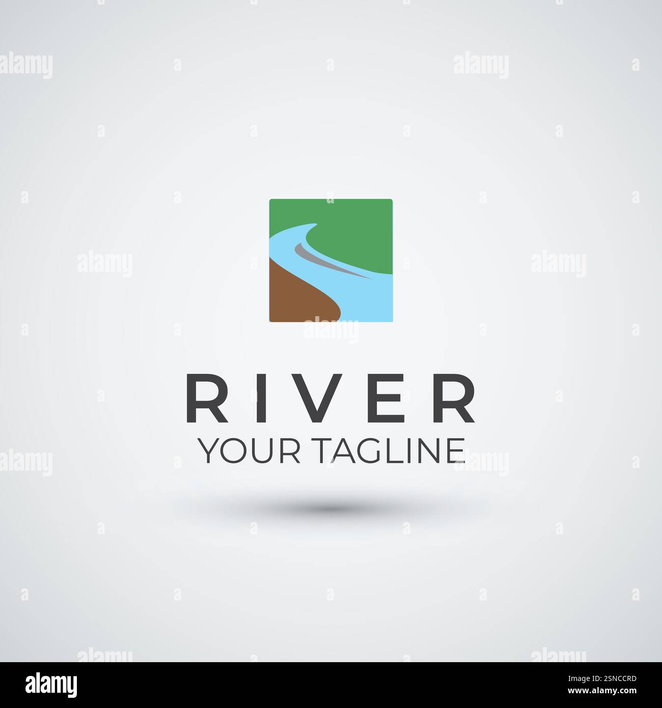 Modern art collection river Stock Vector Images - Alamy