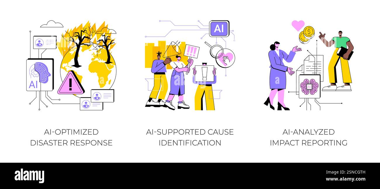 AI Technology for Nonprofit and Social Impact abstract concept vector ...