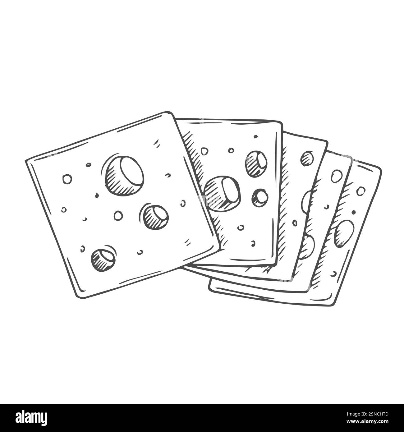 Cheese slices illustration, drawing, engraving ink line art Stock ...