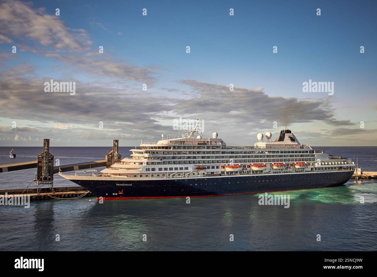 Ship at Bridgetown Port, Barbados Stock Photo - Alamy