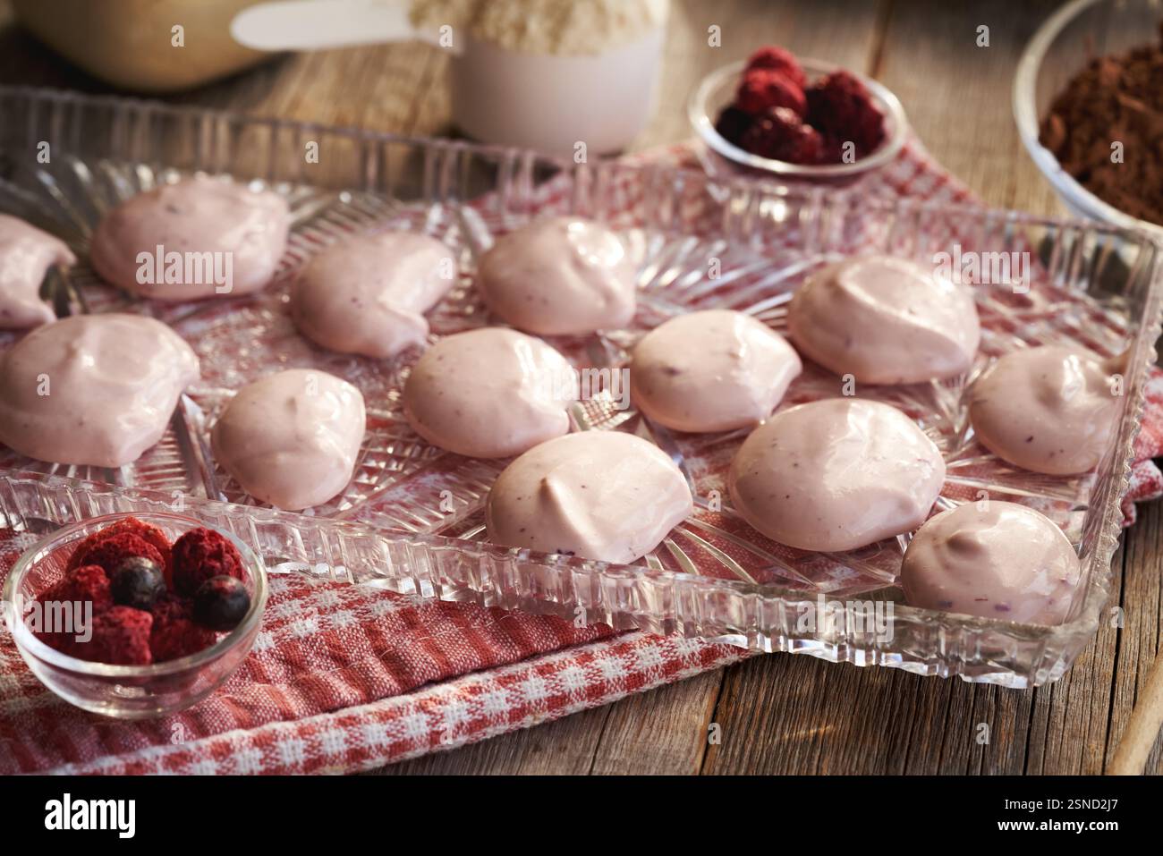 Preparation of alternative healthy sweets from yogurt, whey protein and ...