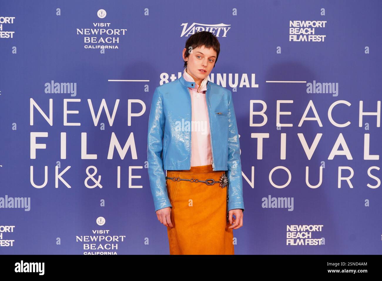 Emma Corrin attending the Newport Beach Film Festival UK Honours event ...