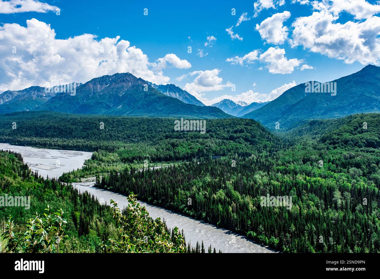 Alaska Wilderness in Spring Stock Photo - Alamy