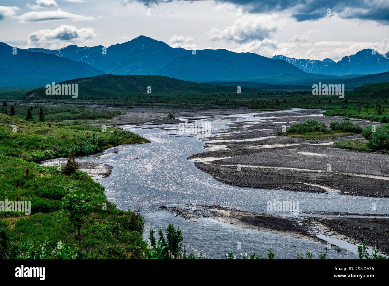 Alaska Wilderness in Spring Stock Photo - Alamy