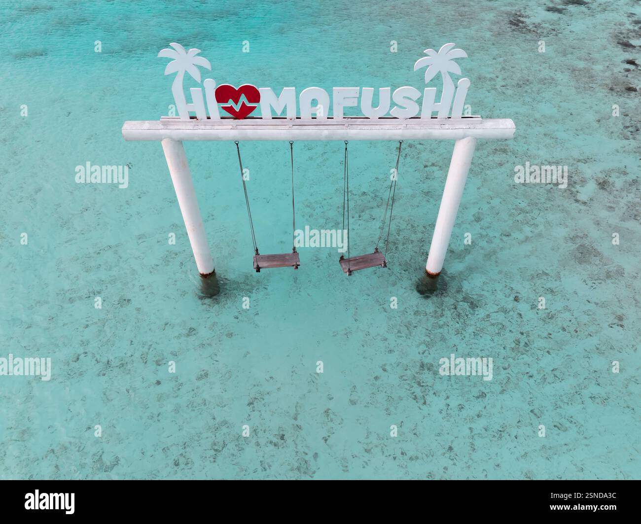 Himmafushi swing at Maldives Stock Photo - Alamy