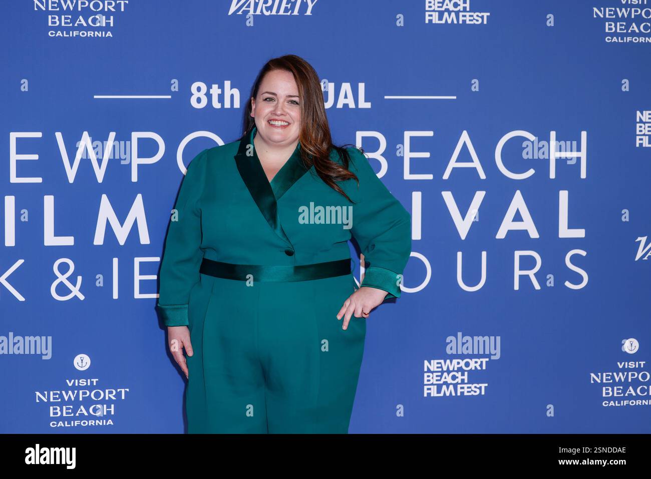Jessica Gunning poses for photographers upon arrival at the Newport ...