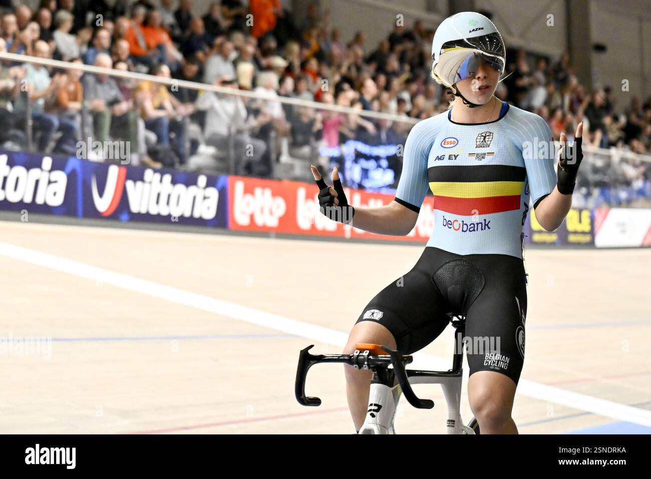 Heusden Zolder, Belgium. 13th Feb, 2025. Belgian Helene Hesters ...