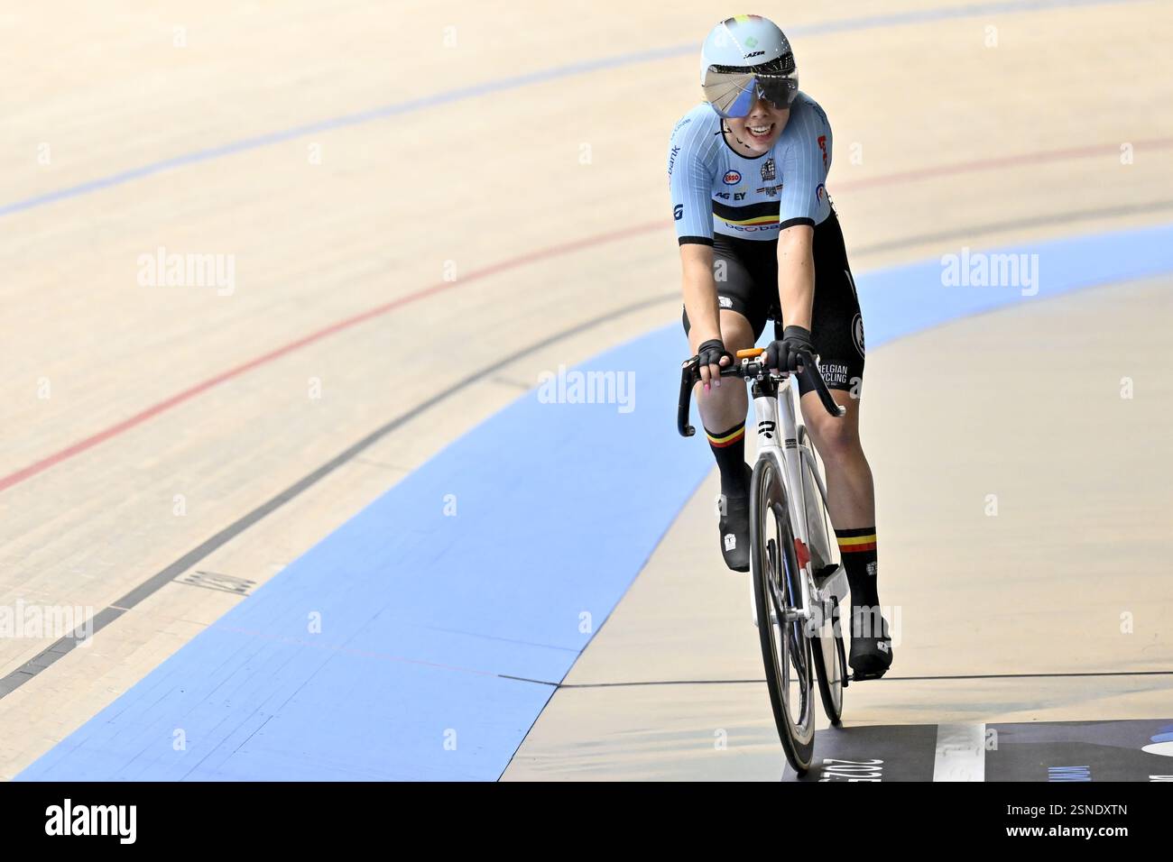 Heusden Zolder, Belgium. 13th Feb, 2025. Belgian Helene Hesters ...