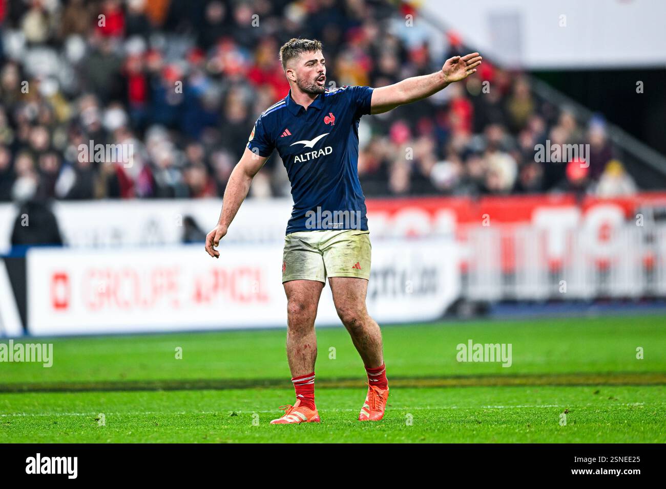 Gregory Alldritt during the 6 or Six Nations Championship rugby match ...