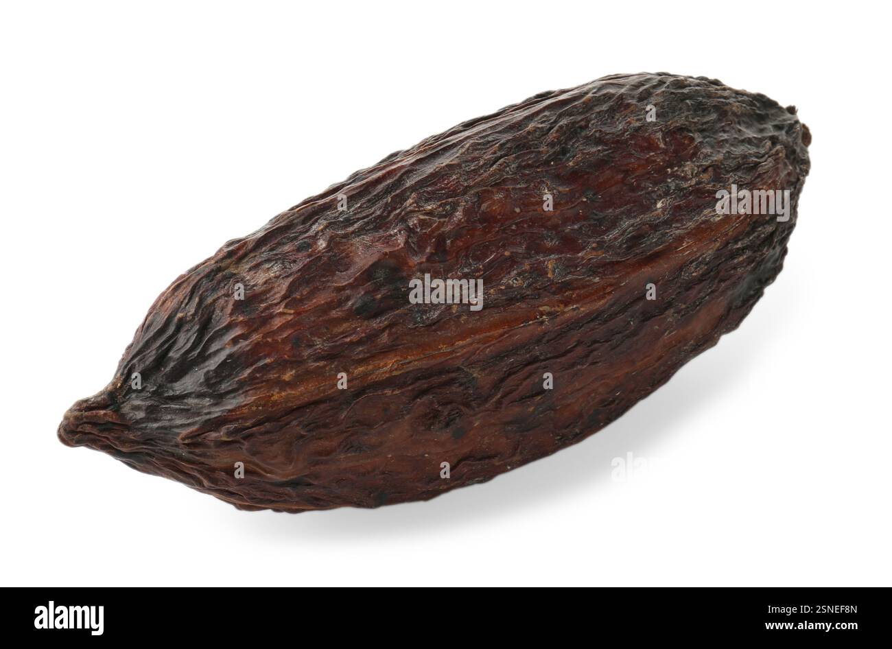 Whole tropical cocoa pod isolated on white Stock Photo - Alamy