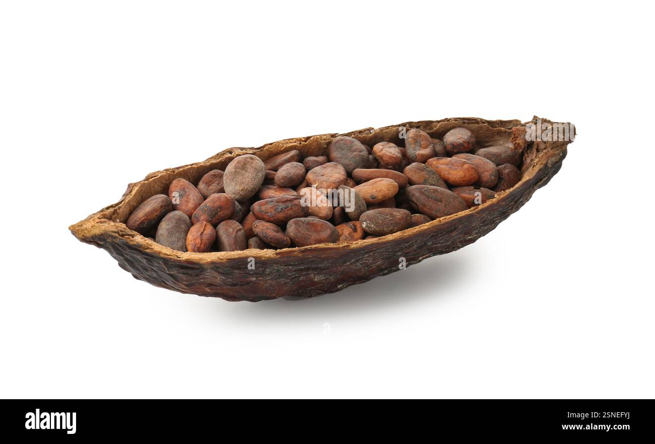 Cocoa pod beans isolated hi-res stock photography and images - Alamy