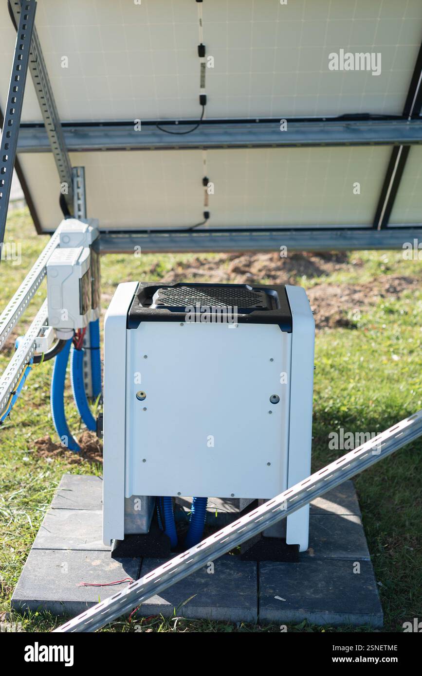 inverter of the ground-based photovoltaic installation Stock Photo - Alamy