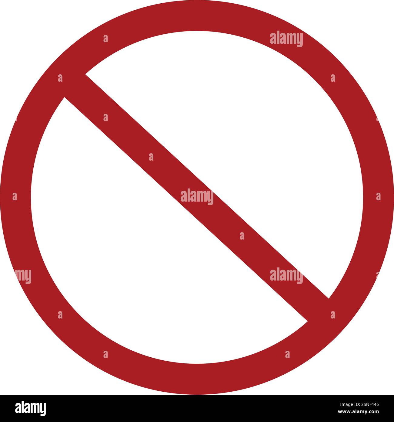 Red prohibition symbol indicating restriction or warning Stock Vector ...