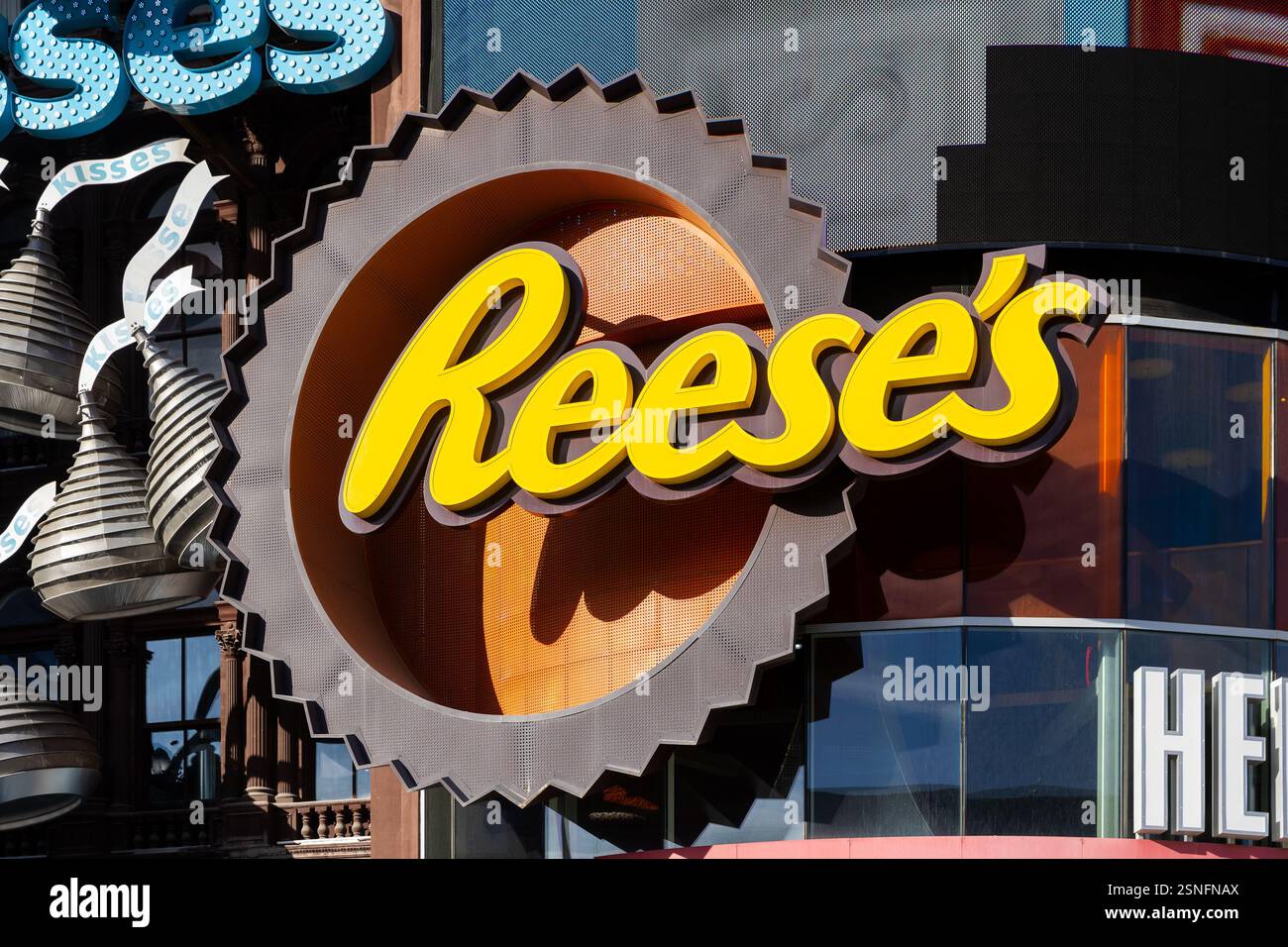 Reese's sign at Hershey's Chocolate World, which is located within the ...