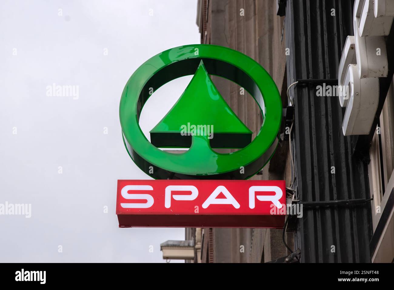 Billboard Spar Supermarket At Amsterdam The Netherlands 13-2-2025 Stock ...