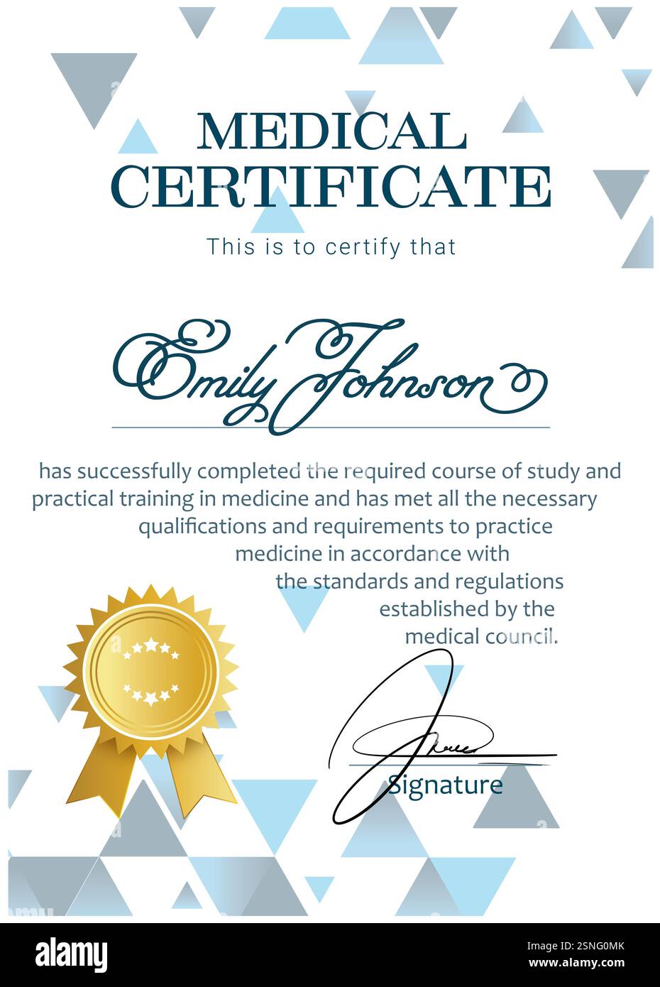 Certificate of medical course completion for healthcare professional ...