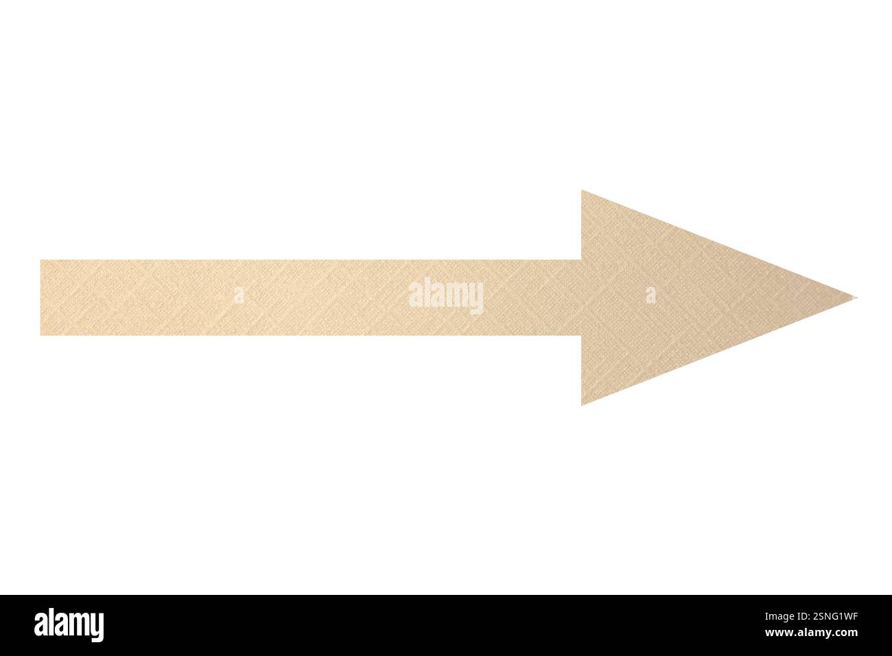 Arrow with texture of beige paper isolated on white Stock Photo - Alamy