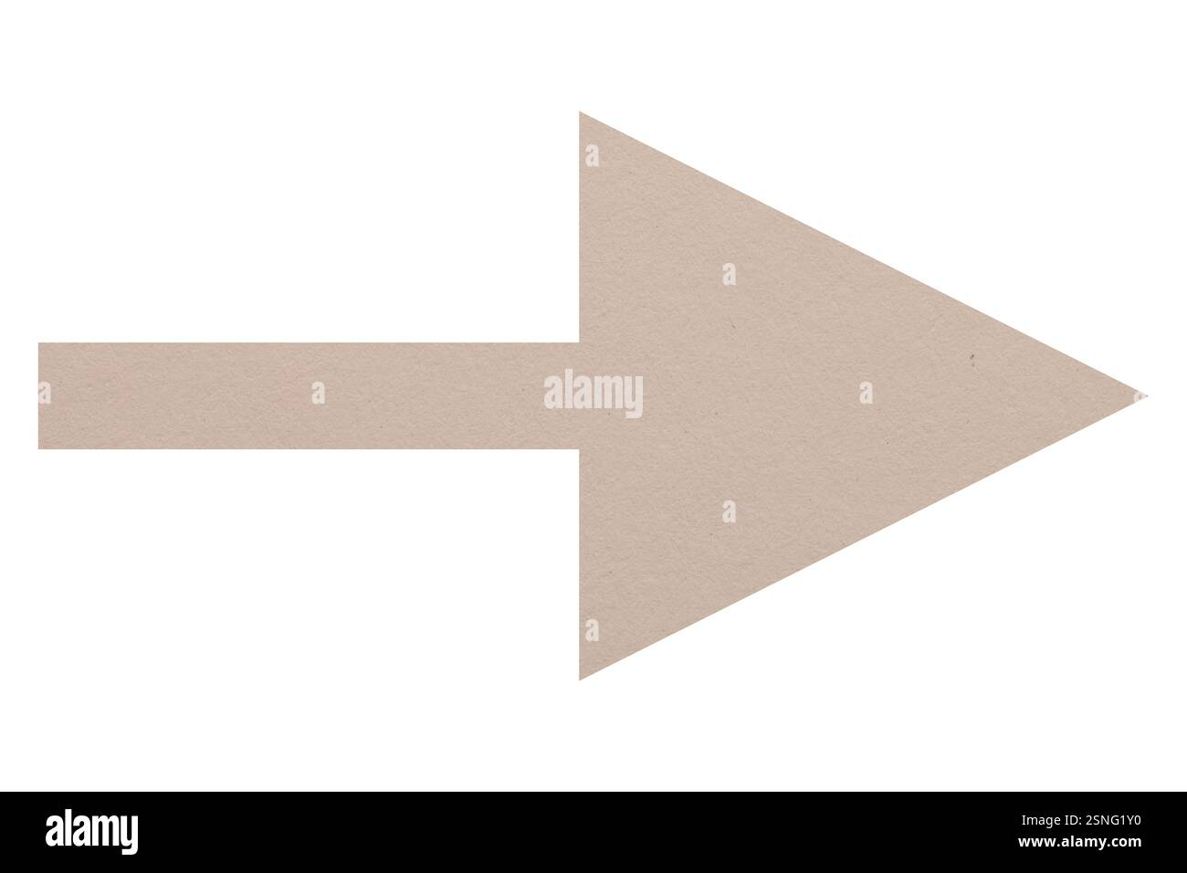 Arrow with texture of beige paper isolated on white Stock Photo - Alamy