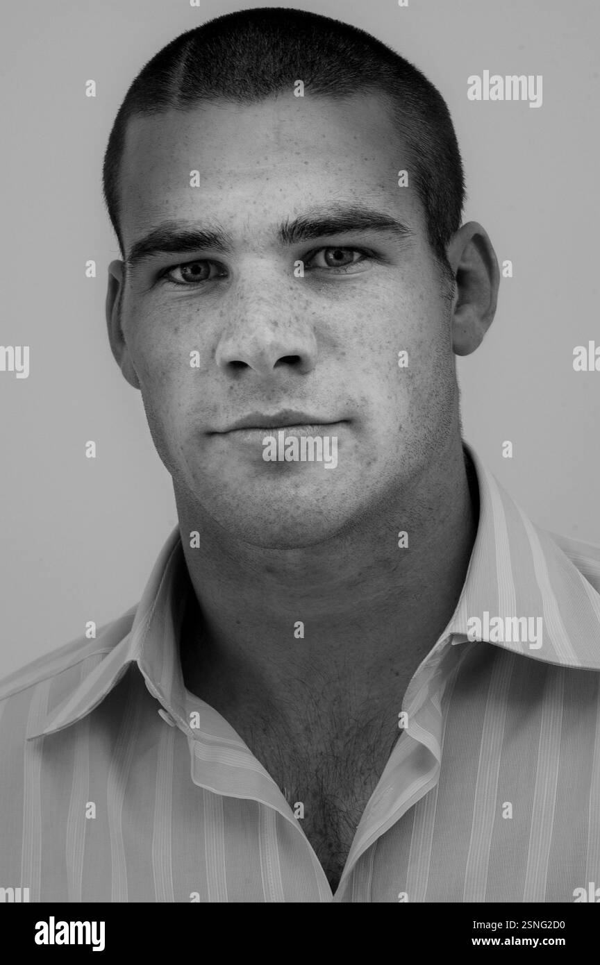 Irish international rugby player Black and White Stock Photos & Images ...