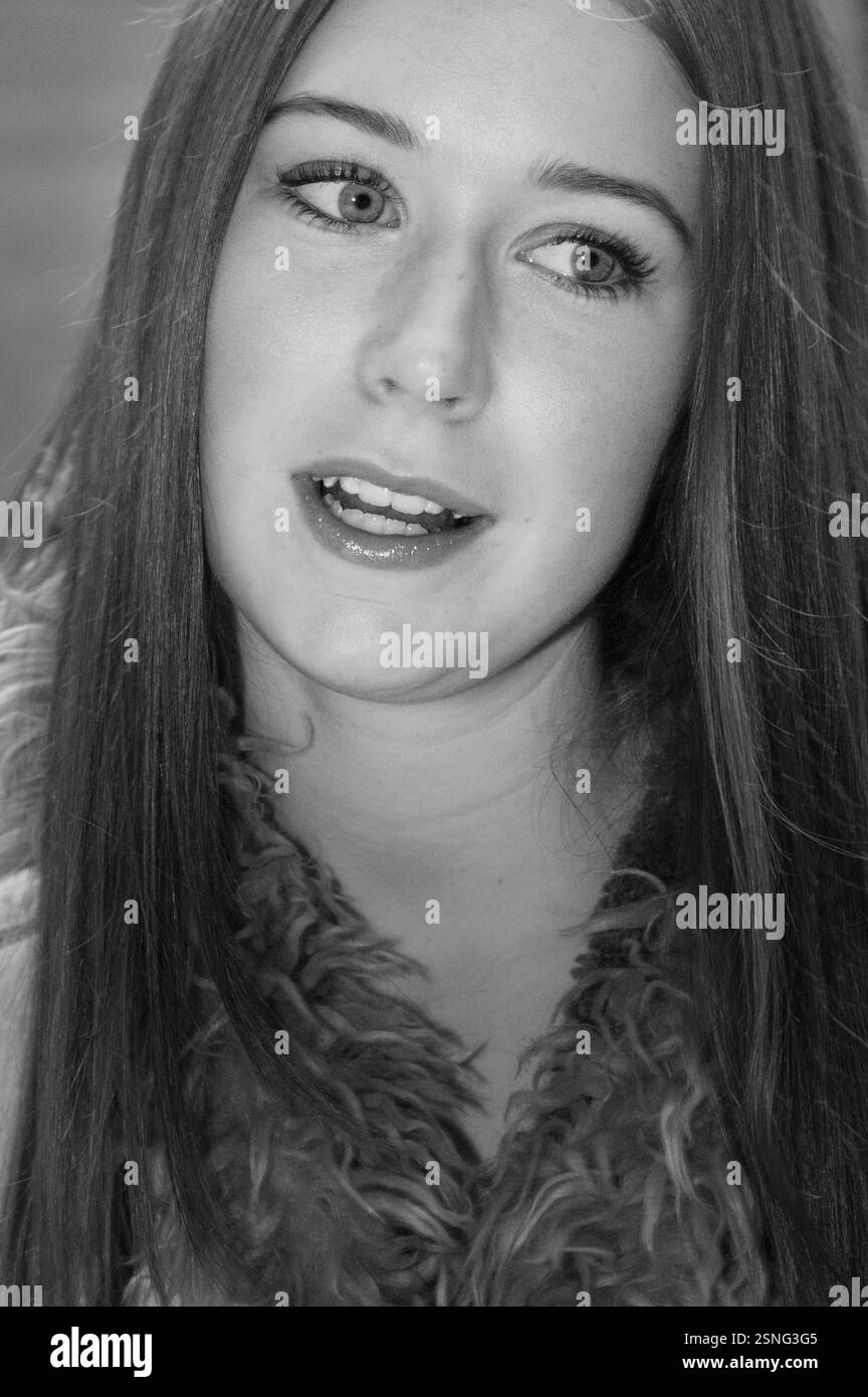 New zealand singer hayley westenra Black and White Stock Photos ...