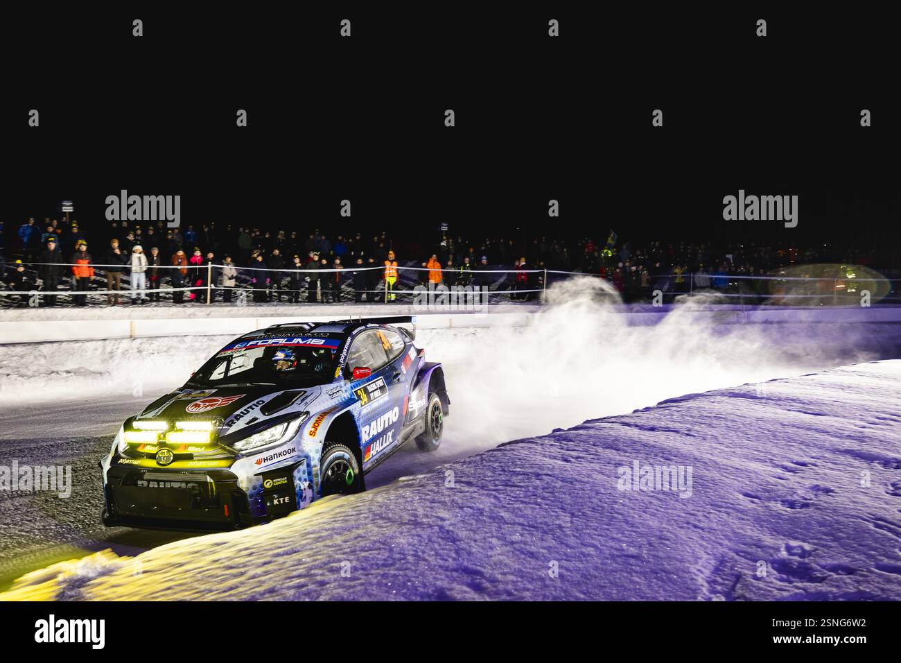 34 Tuukka KAUPPINEN, Sebastian VIRTANEN, Toyota Yaris Rally2, action ...
