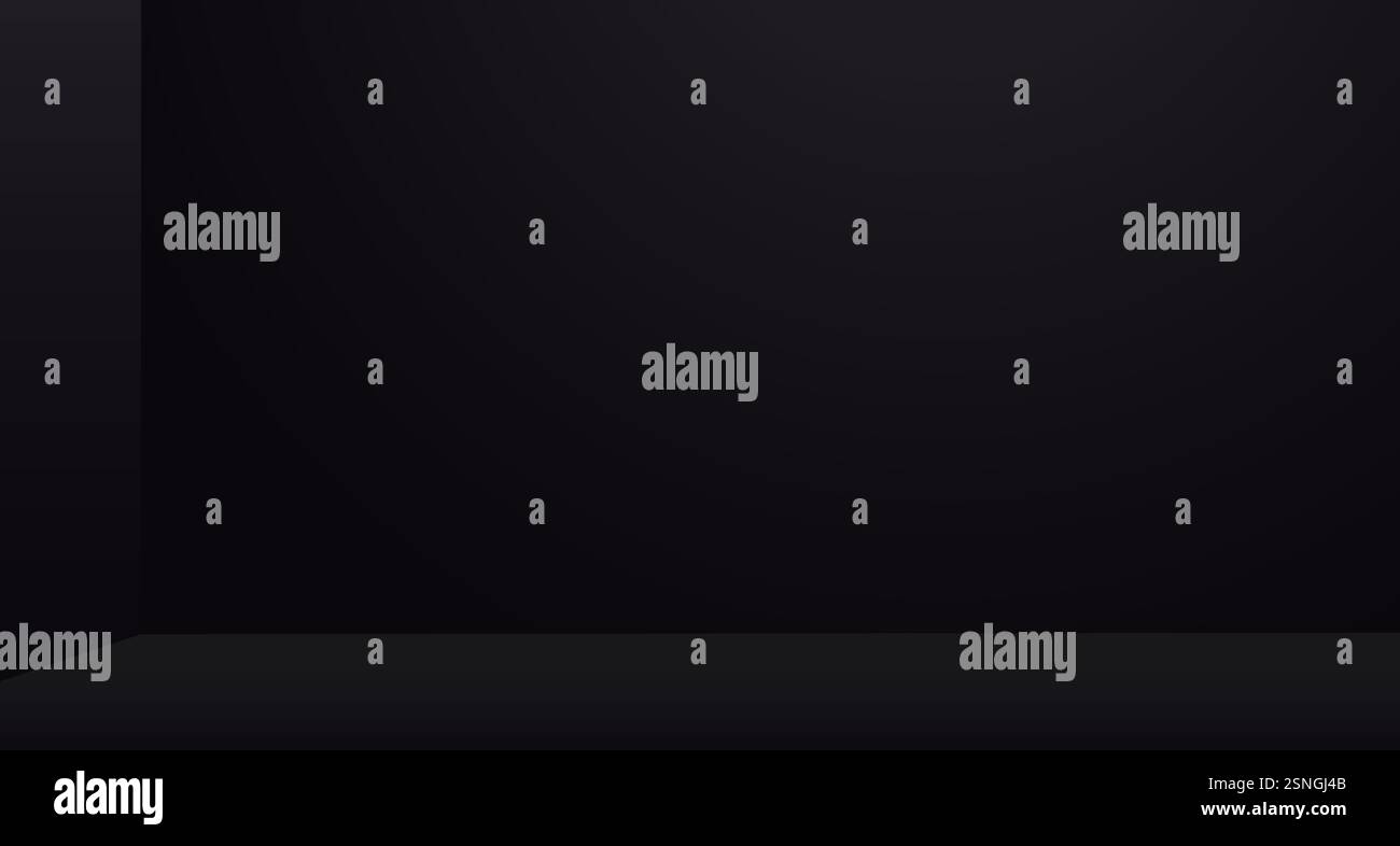 Vector template of empty black studio with soft light Stock Vector ...