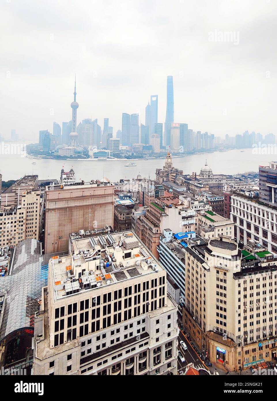 SHANGHAI, CHINA - FEBRUARY 12, 2025 - Modern high-rise buildings in ...