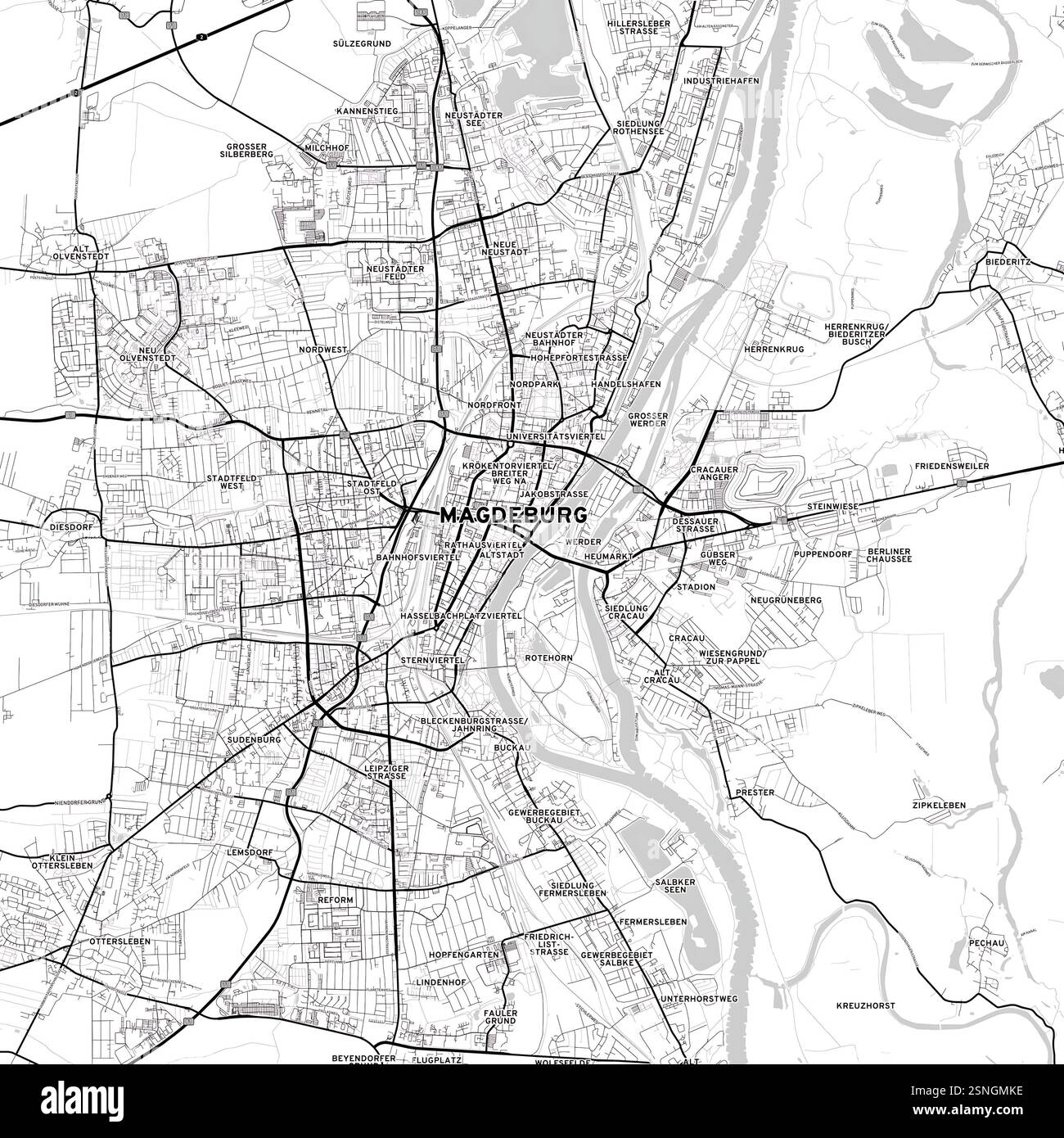 Magdeburg citymap hi-res stock photography and images - Alamy