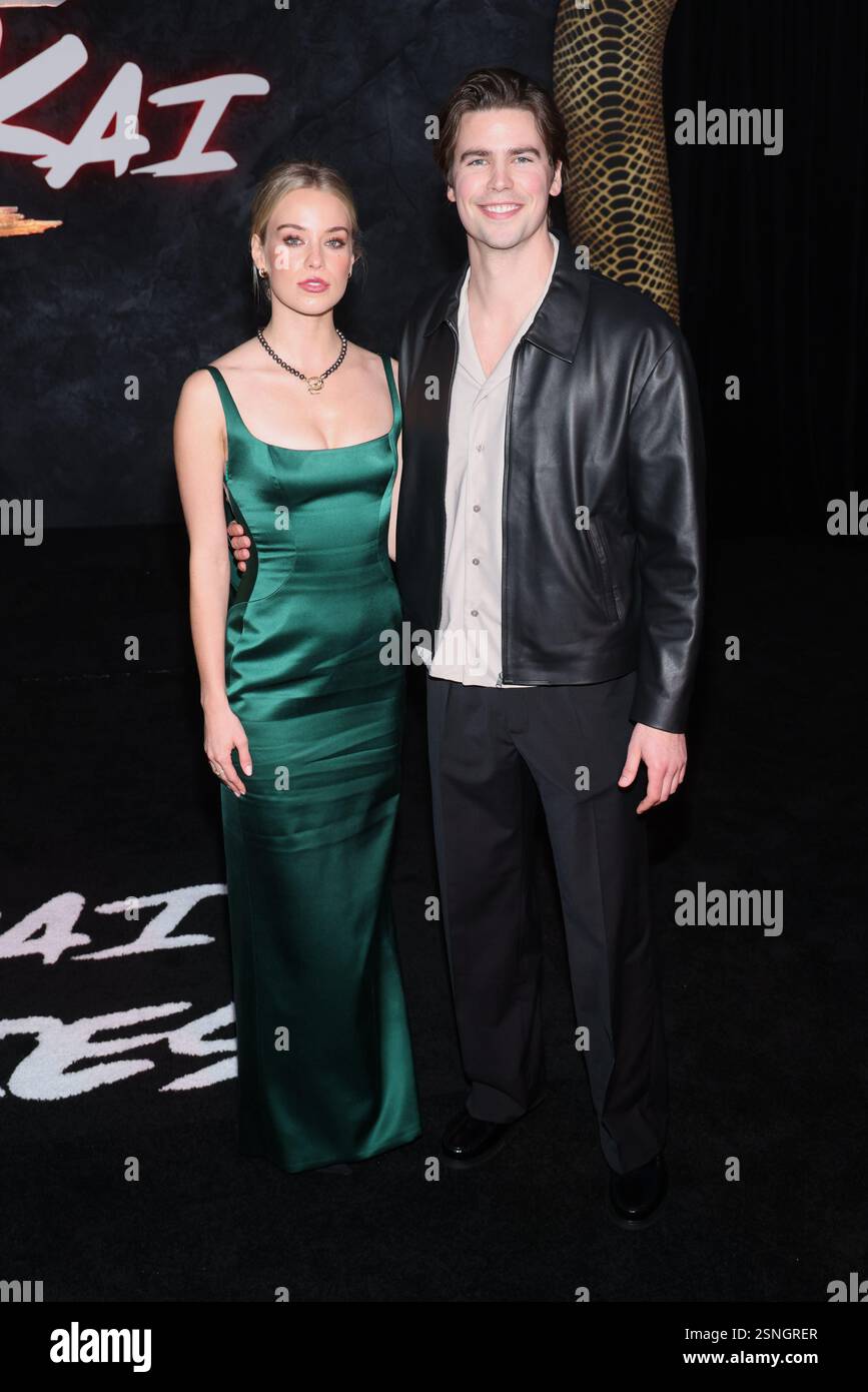 Los Angeles, USA. 13th Feb, 2025. Elle Chapman and Patrick Luwis ...