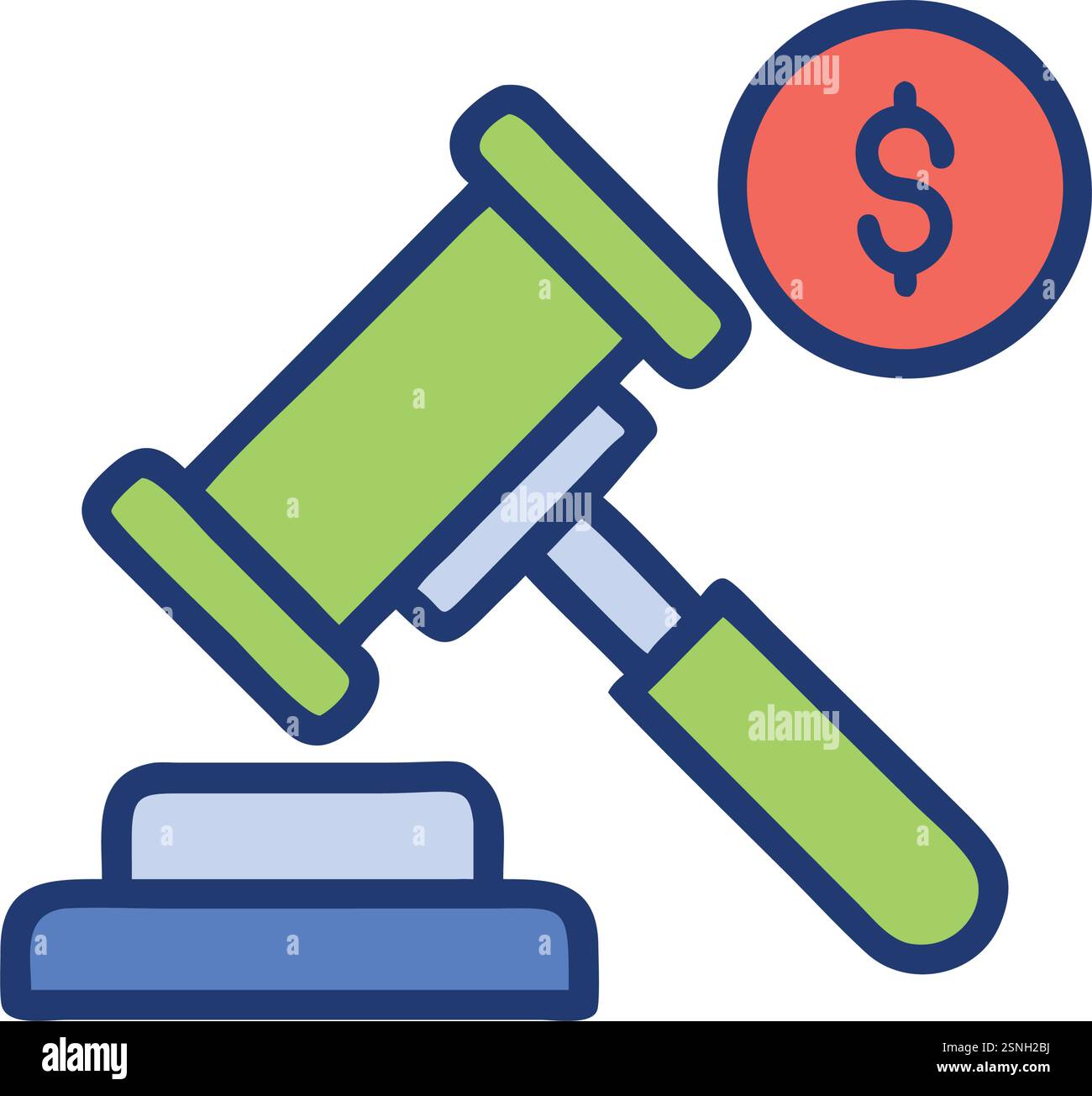 Gavel falling Stock Vector Images - Alamy