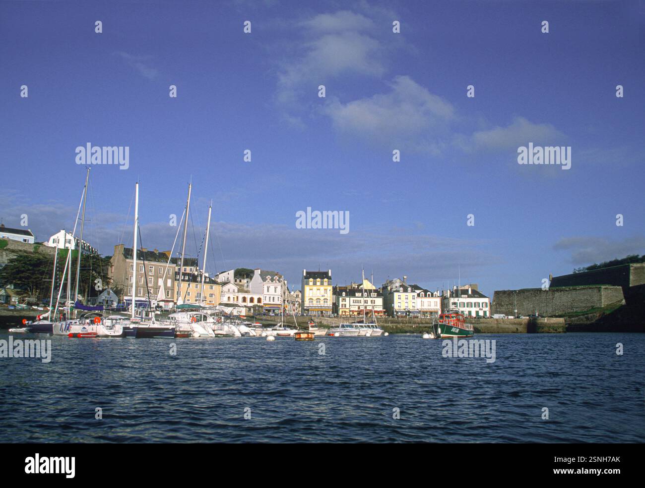 Small French island port of of Belle Isle, France, is a n island off ...