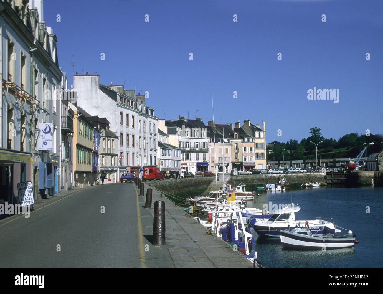 Small French island port of of Belle Isle, France, is a n island off ...