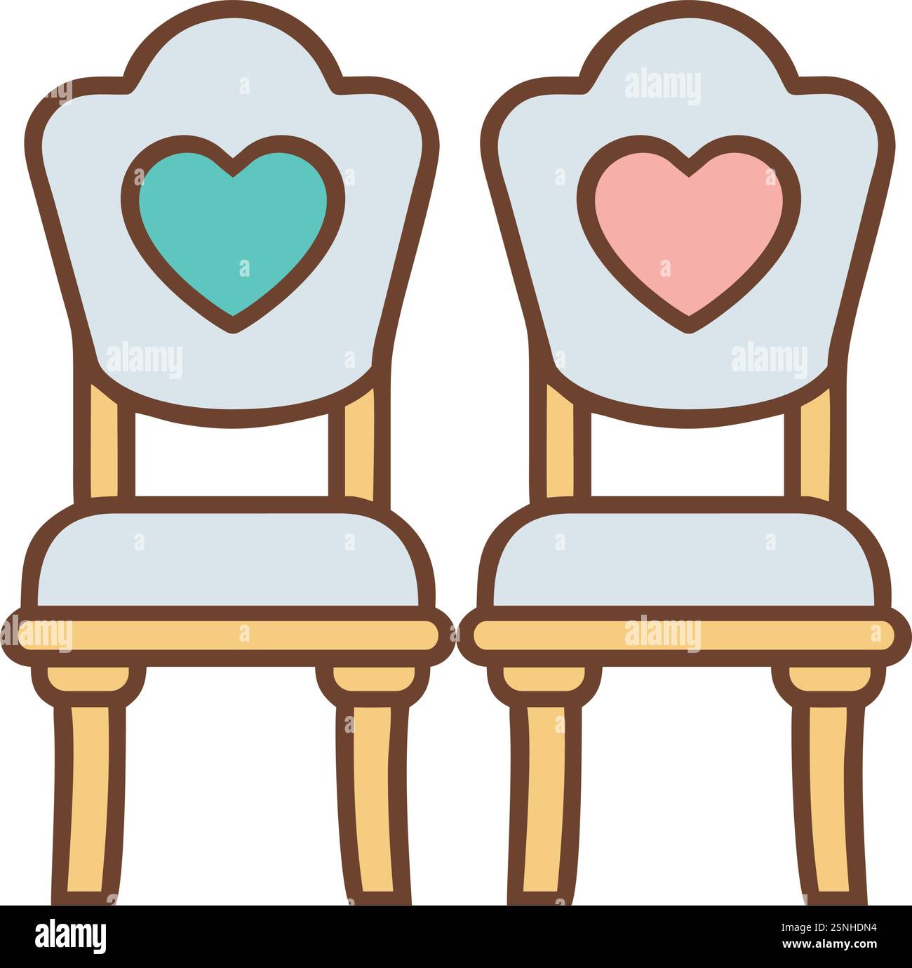 Heart chairs Stock Vector Images - Alamy