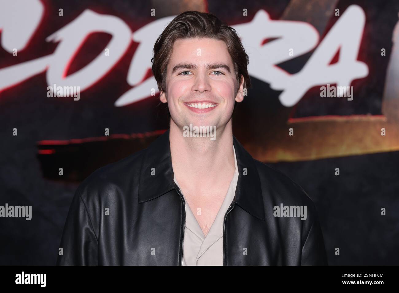 Los Angeles, USA. 13th Feb, 2025. Patrick Luwis arrives at Netflix's ...