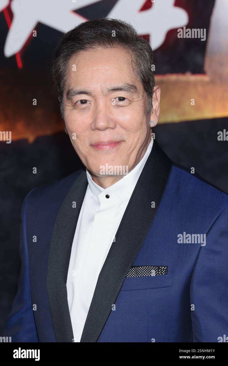 Los Angeles, USA. 13th Feb, 2025. Yuji Okumoto arrives at Netflix's ...