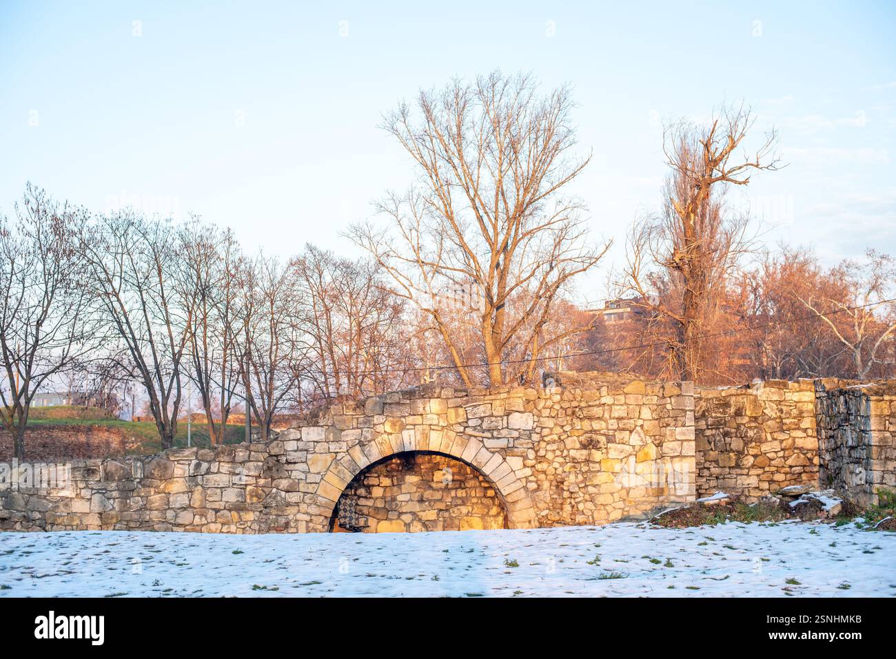 Historic Belgrade Fortress in Kalemegdan park in Belgrade, capital of ...
