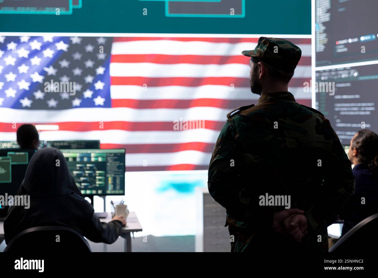 Military experts in data center hi-res stock photography and images - Alamy