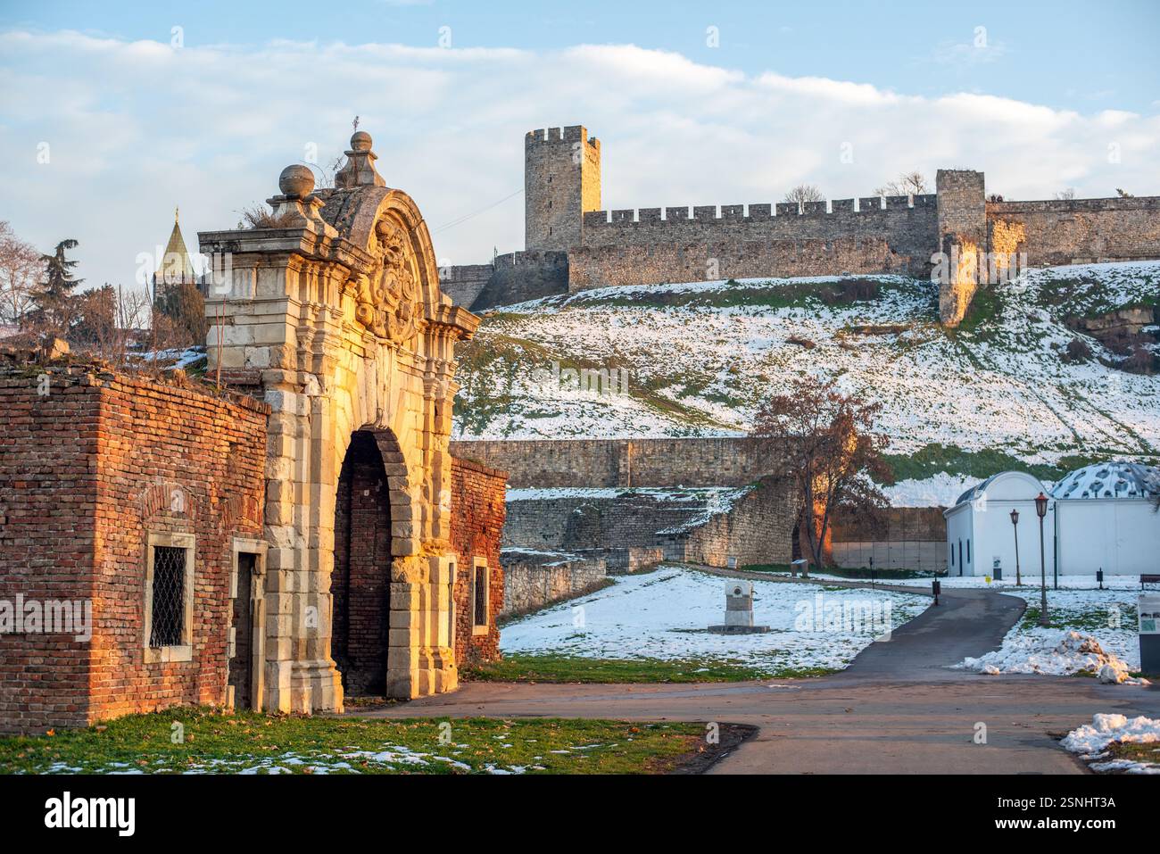 Historic Belgrade Fortress in Kalemegdan park in Belgrade, capital of ...